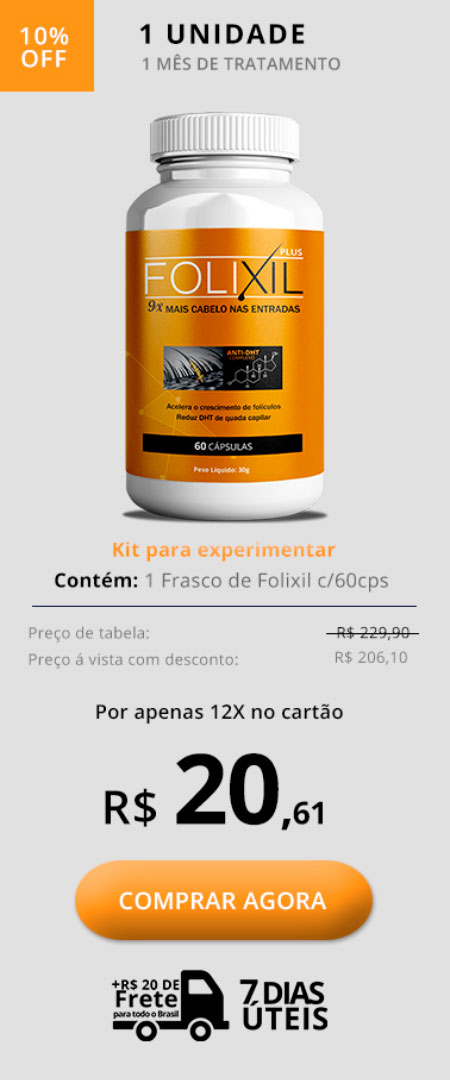 Folixil Funciona? Folixil Plus Anti Calvície, Depoimento, Onde Comprar